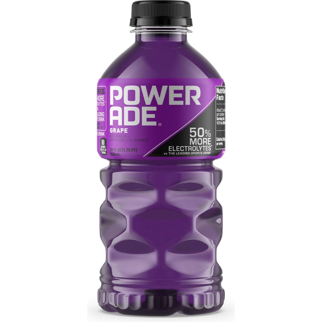 Powerade Grape Sports Drink - 28 oz- Pack of 2 - Walmart.com