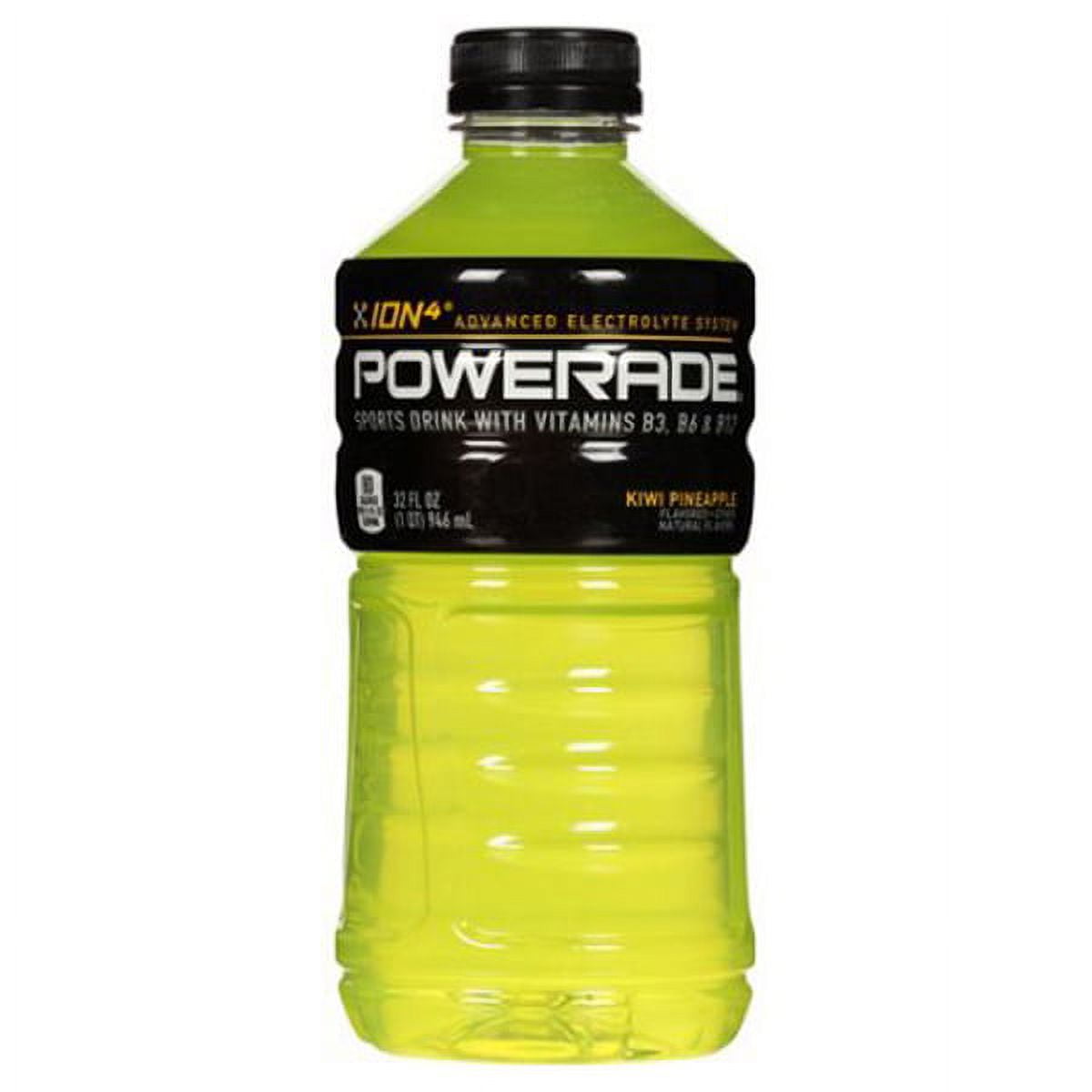 Powerade Kiwi Pineapple Sports Drink 32 oz Plastic Bottles - Pack of 15 ...
