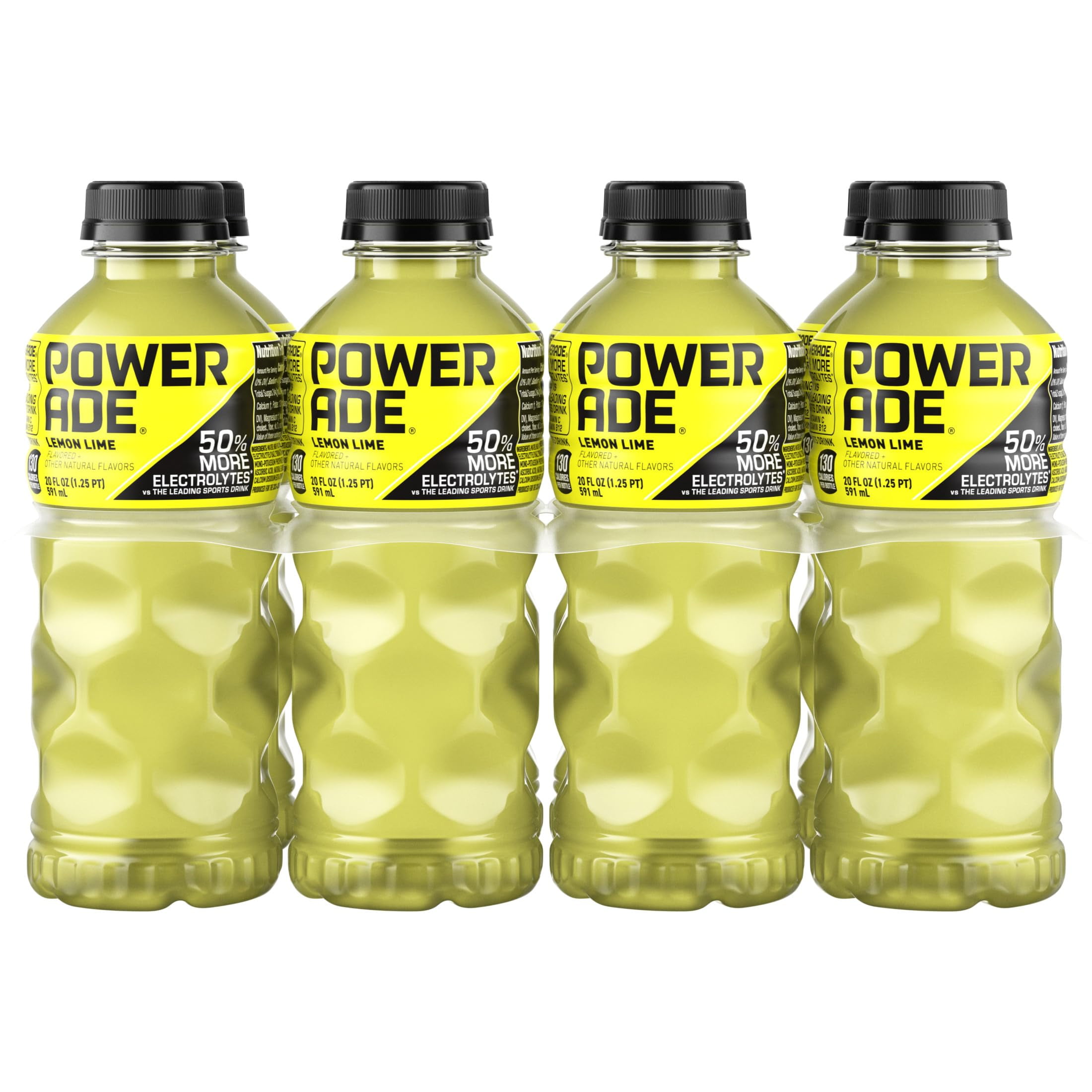 Powerade Lemon Lime, 20 Fl Oz, 8 Pack Packaging May Vary - Pack of 2 ...