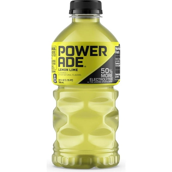 Powerade Lemon Lime Sports Drink - 28 oz- Pack of 2 - Walmart.com