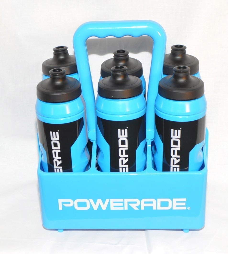 Powerade Squeeze Drinks Water Sports Bottles and Carrier Set - Walmart.com