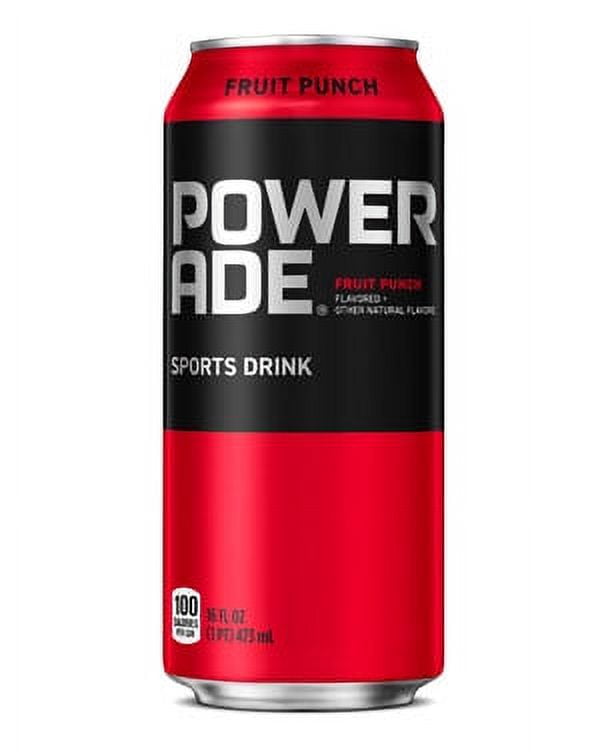 Powerade Fruit Punch Sports Drink, 16 Oz, Pack of 12, With B Vitamins ...