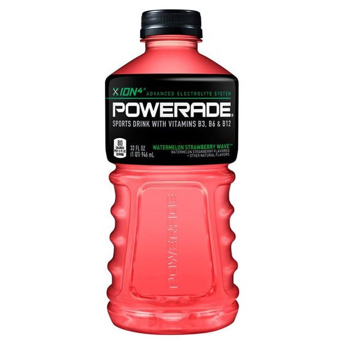 Powerade w-a-t-e-rmelon Strawberry Wave Sports Drink 32 oz Plastic ...