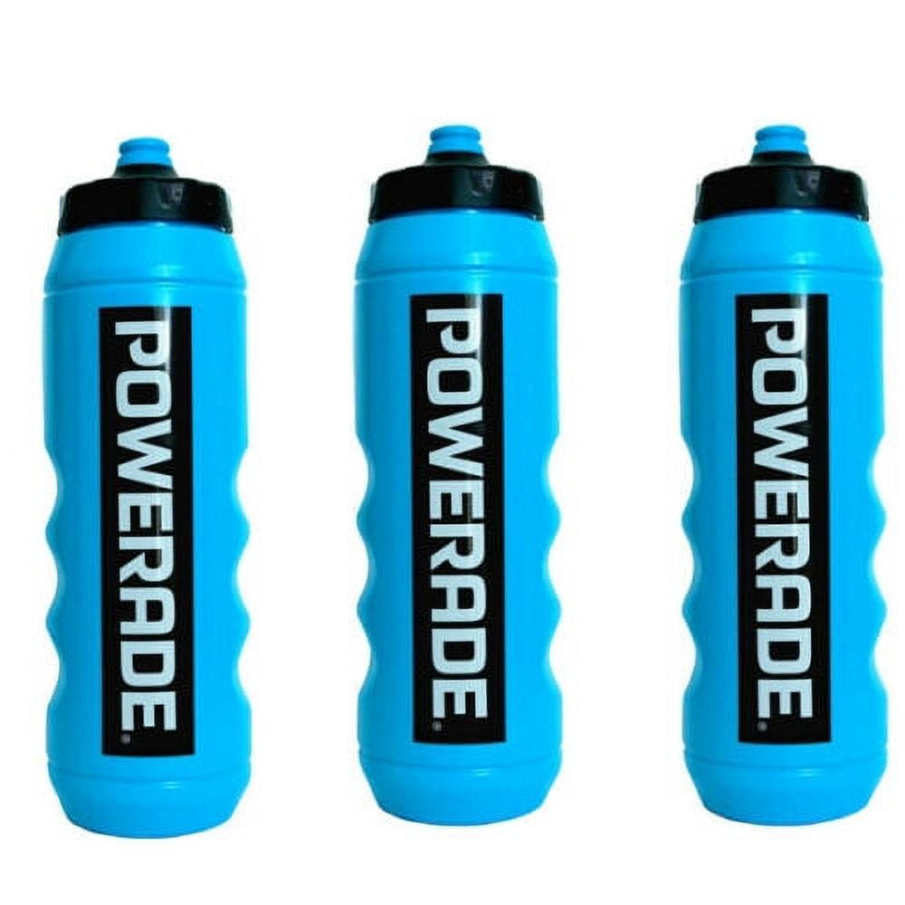 Powerade 32 oz Sports Drink Water Bottle with Squeeze Cap and One-Way ...