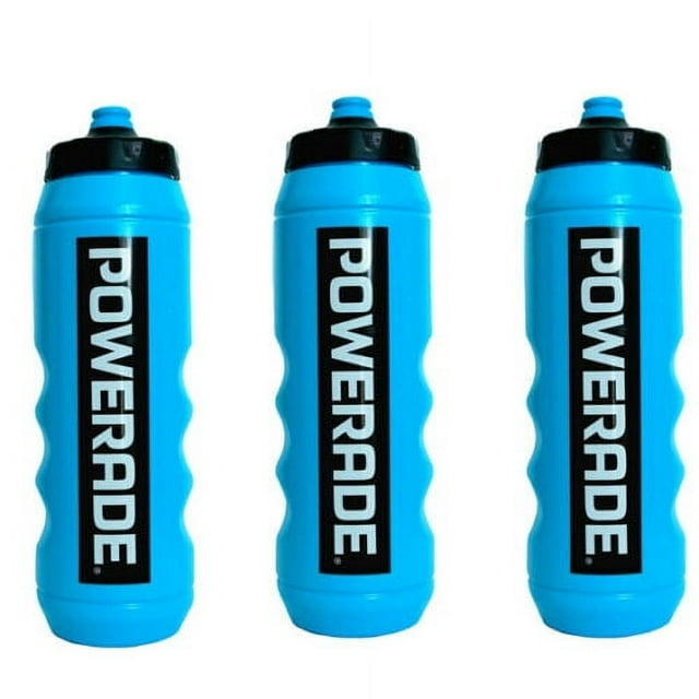 Powerade 32 oz Sports Drink Water Bottle with Squeeze Cap and One-Way ...