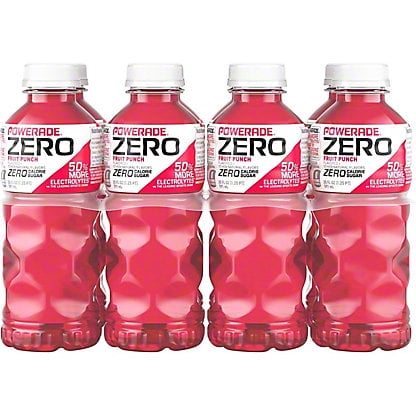Powerade Zero Fruit Punch Sports Drink 8 pk Bottles, 20 oz - Walmart.com