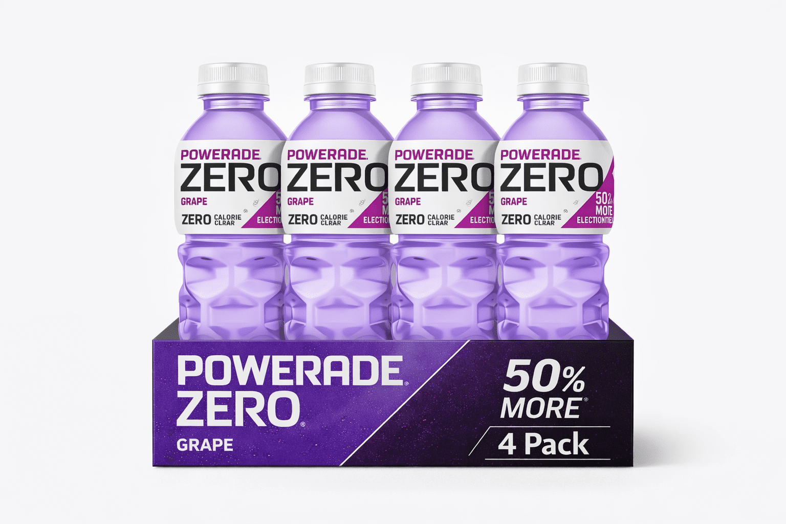 Powerade Zero Grape Sports Drink, Zero Sugar Electrolyte Hydration, 20 ...