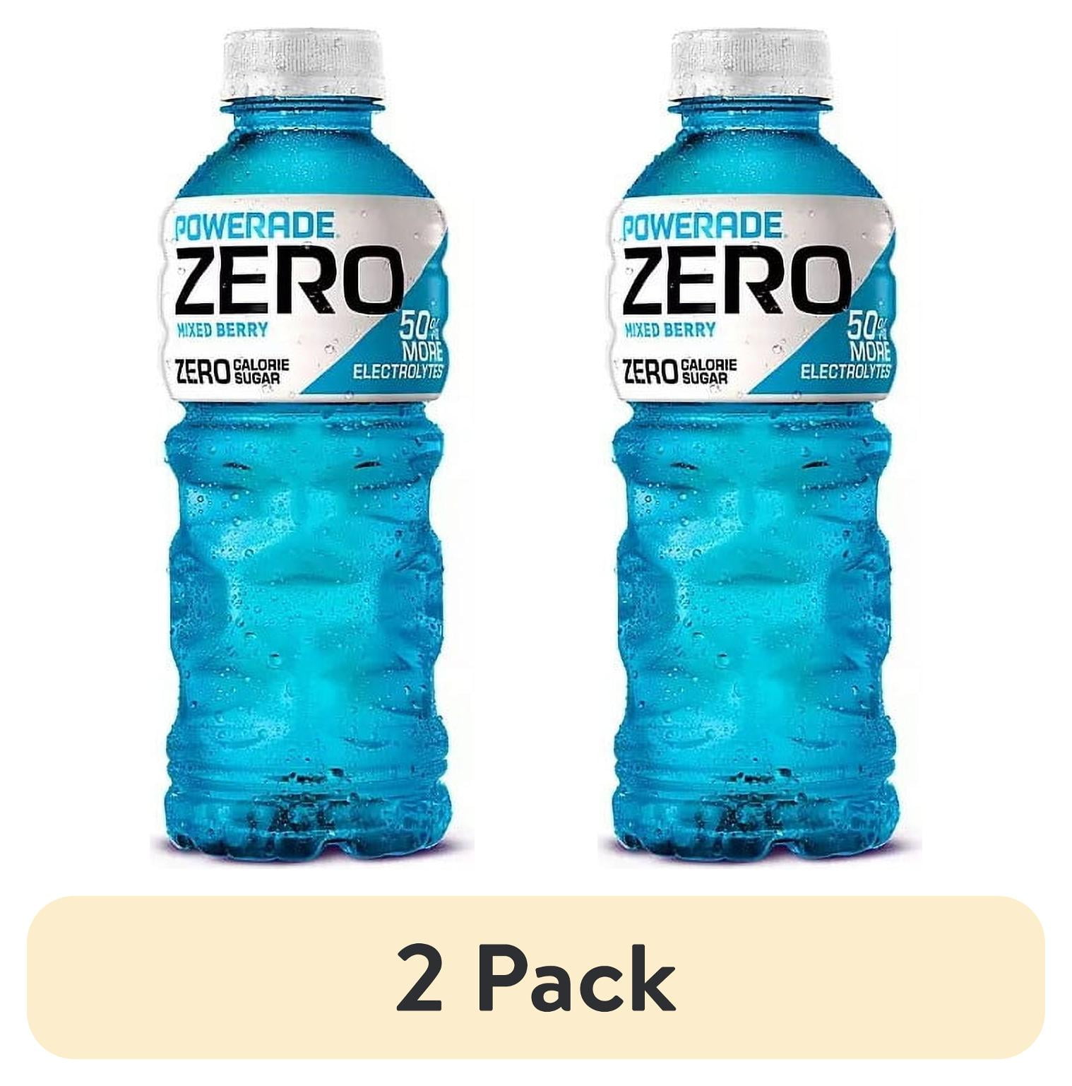 (2 pack) Powerade Zero Mixed Berry Sports Drink, 20 fl oz Plastic ...