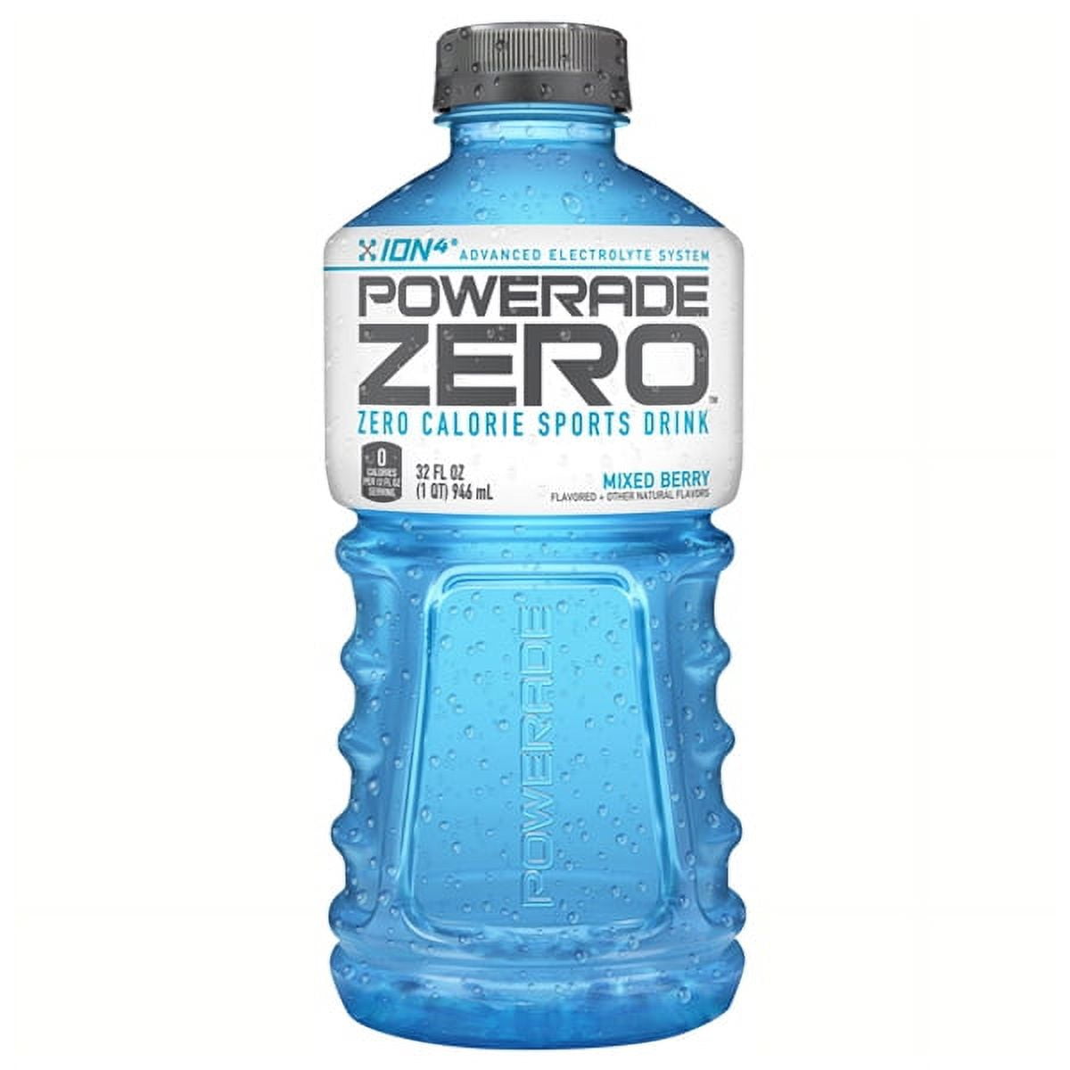Powerade Zero Mixed Berry Sports Drink 32 oz Plastic Bottles * 15 ...