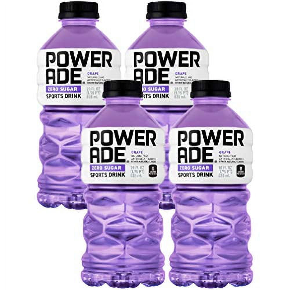 Powerade Zero Calorie Sports Drink, Purple Grape Flavor, 28oz (Pack of ...
