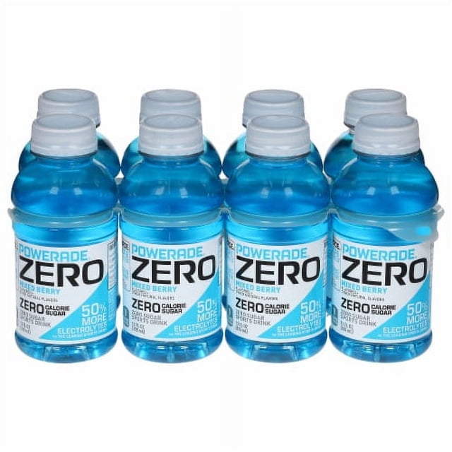 Powerade Zero Sugar Mixed Berry Sport Drink Multipack Bottles - Walmart.com