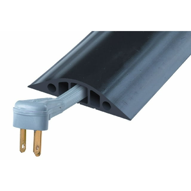 Powerback RFD5-10 Durable Rubber Three channel Duct Protector, Black ...
