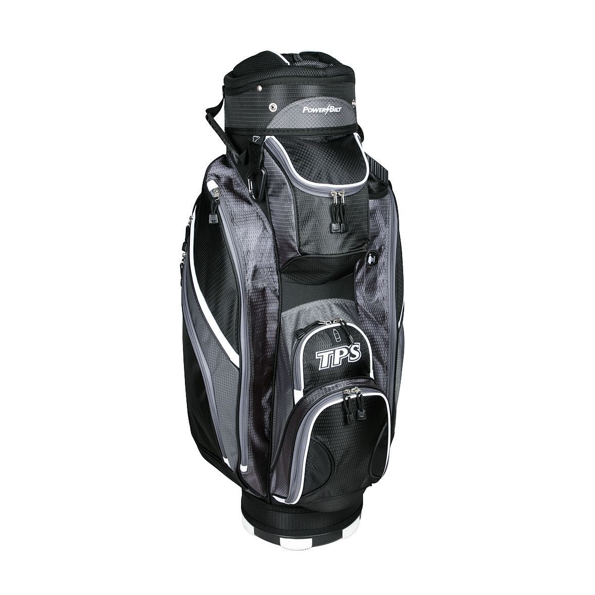 PowerBilt Golf TPS 5400 14-Way Divided Top Cart Bag, Black/Charcoal ...