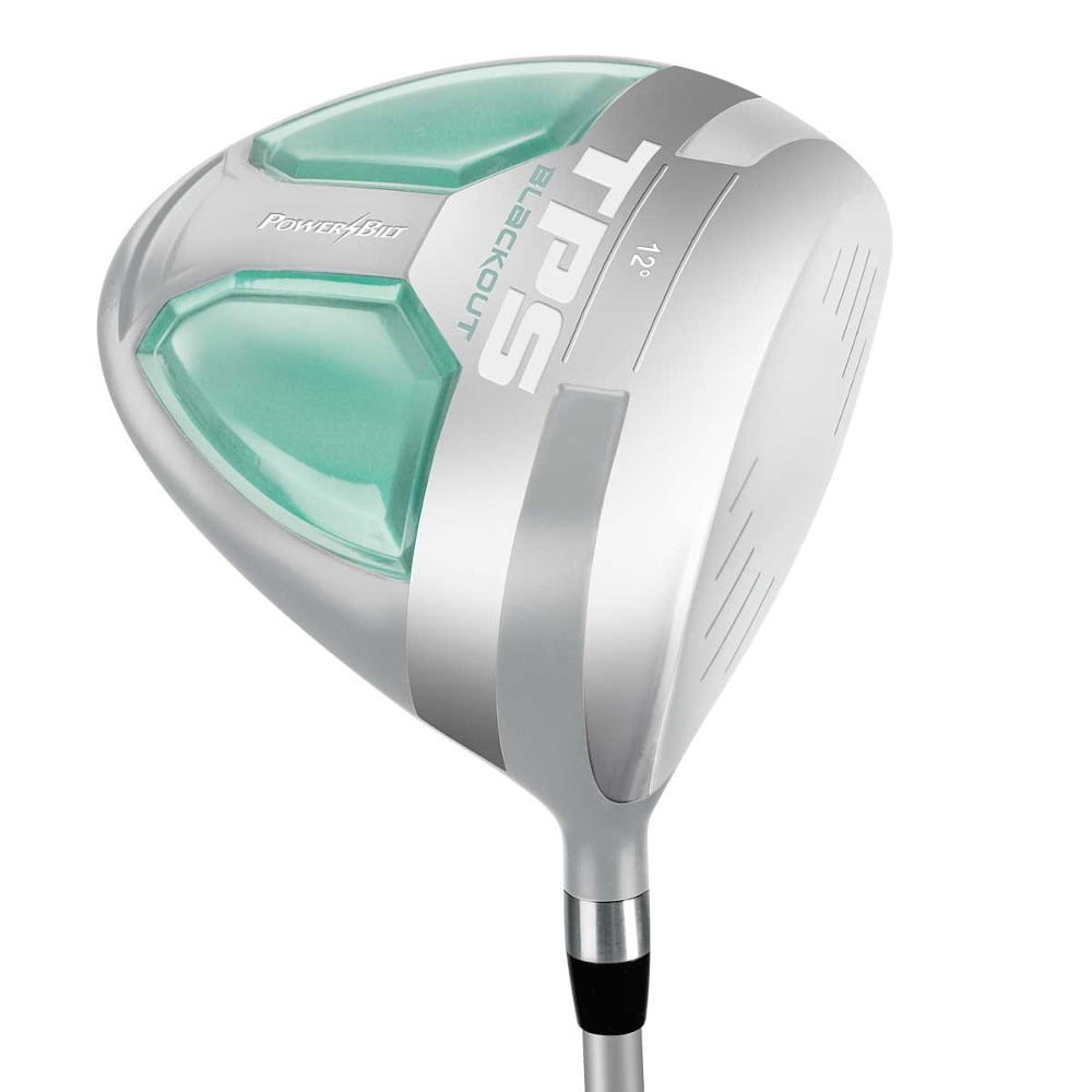 Powerbilt TPS Blackout 12° Graphite Women's Flex Golf Driver, Gray/Mint ...