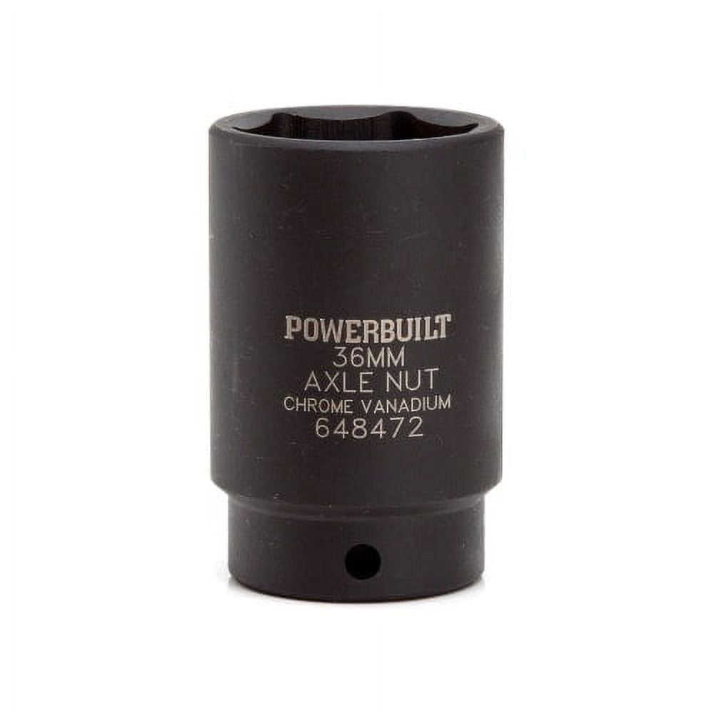 Powerbuilt 1/2" Drive x 36mm Axle Nut Socket - 648472 - Walmart.com