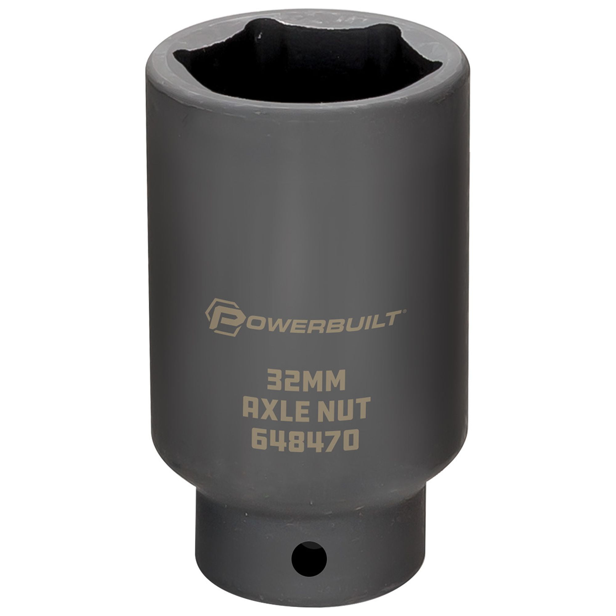 Powerbuilt 1/2 Inch Drive x 32MM Axle Nut Socket - 648470 - Walmart.com