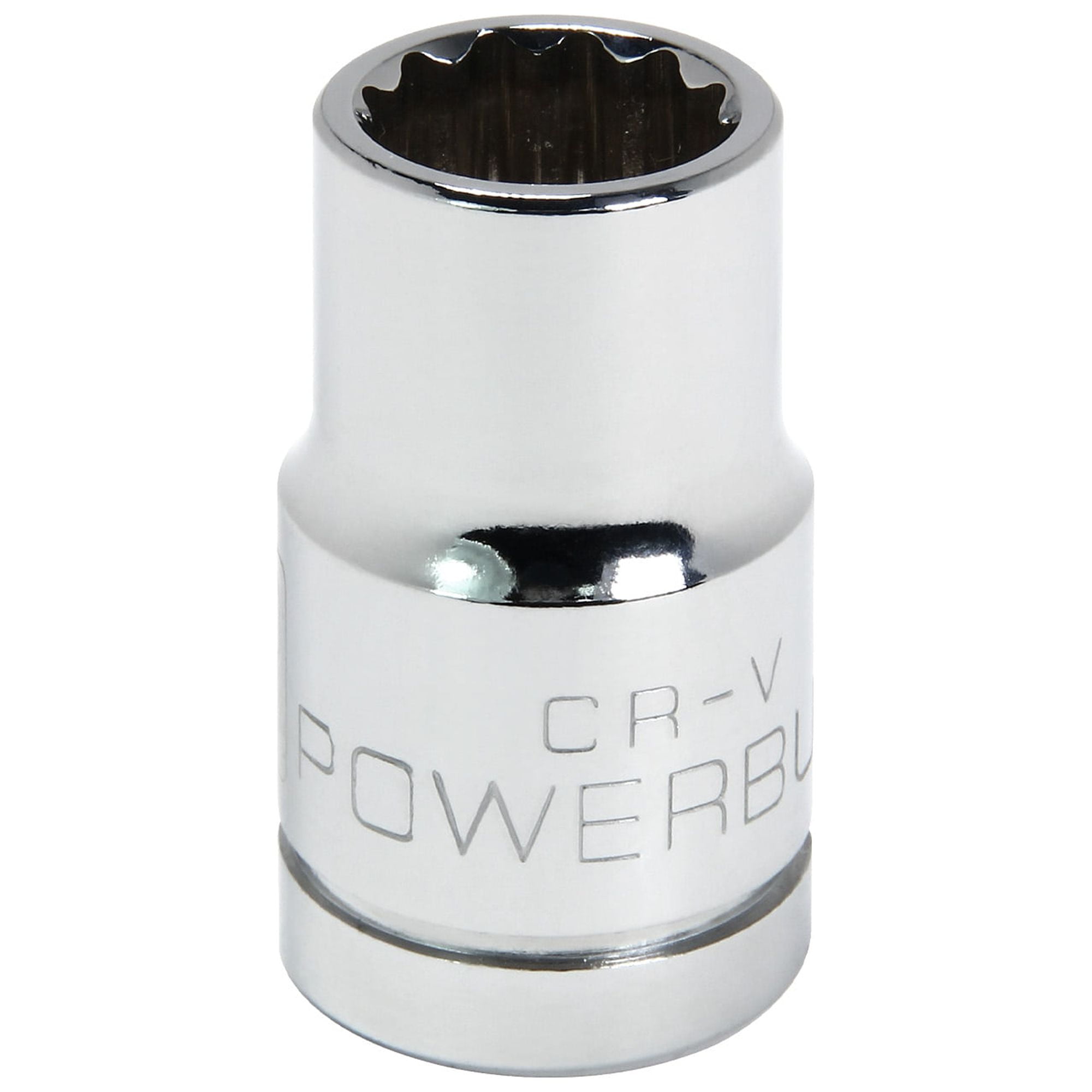 Powerbuilt 1/2 Inch Drive x 1/2 Inch 12 Point Shallow Socket - 642000 ...
