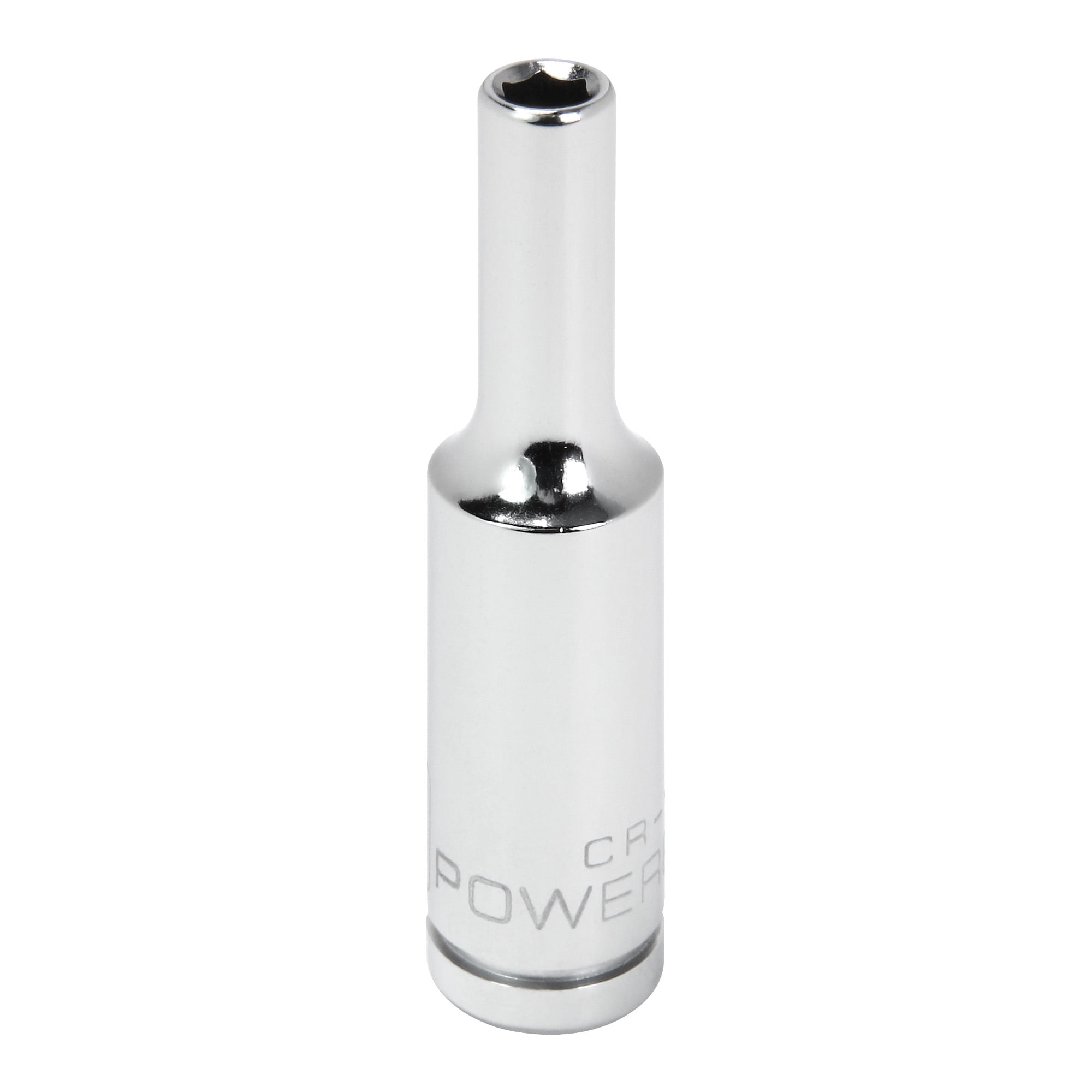 Powerbuilt 1/4 Inch Drive x 4 MM 6 Point Deep Socket - 648310 - Walmart.com