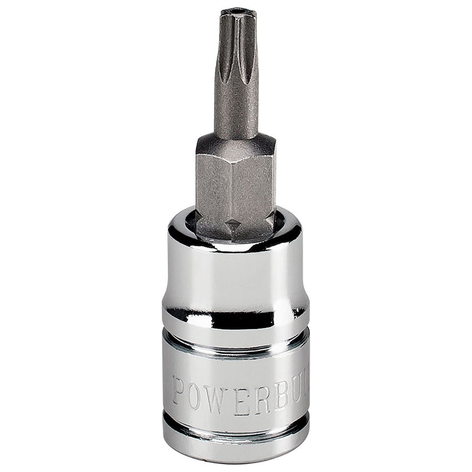 Powerbuilt 1/4 Inch Drive T-15 Tamper Proof Torx Bit Socket - 648497 ...