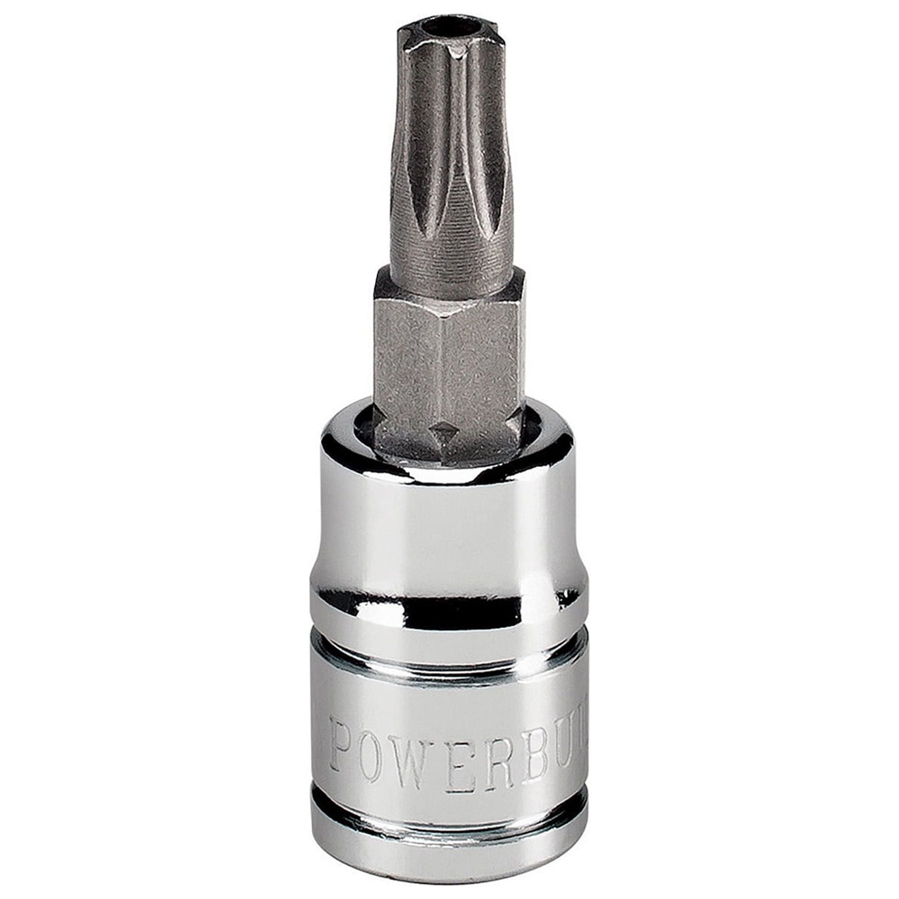 Powerbuilt 1/4 Inch Drive T-27 Tamper Proof Torx Bit Socket - 648502 ...