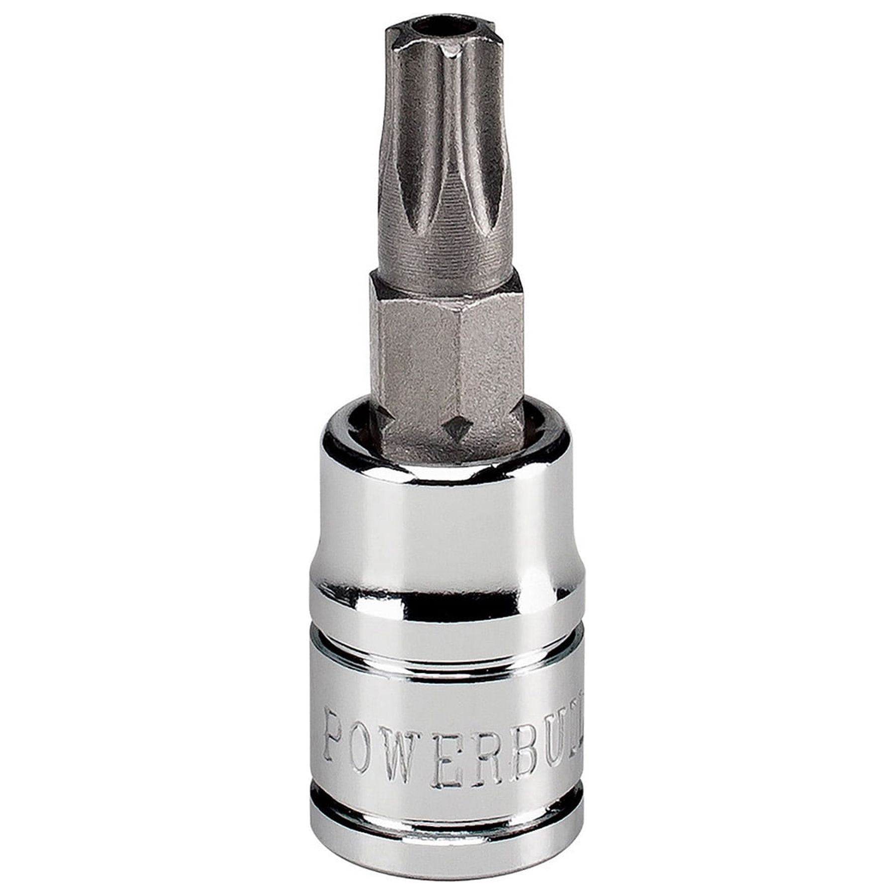 Powerbuilt 1/4 Inch Drive T-30 Tamper Proof Torx Bit Socket - 648503 ...