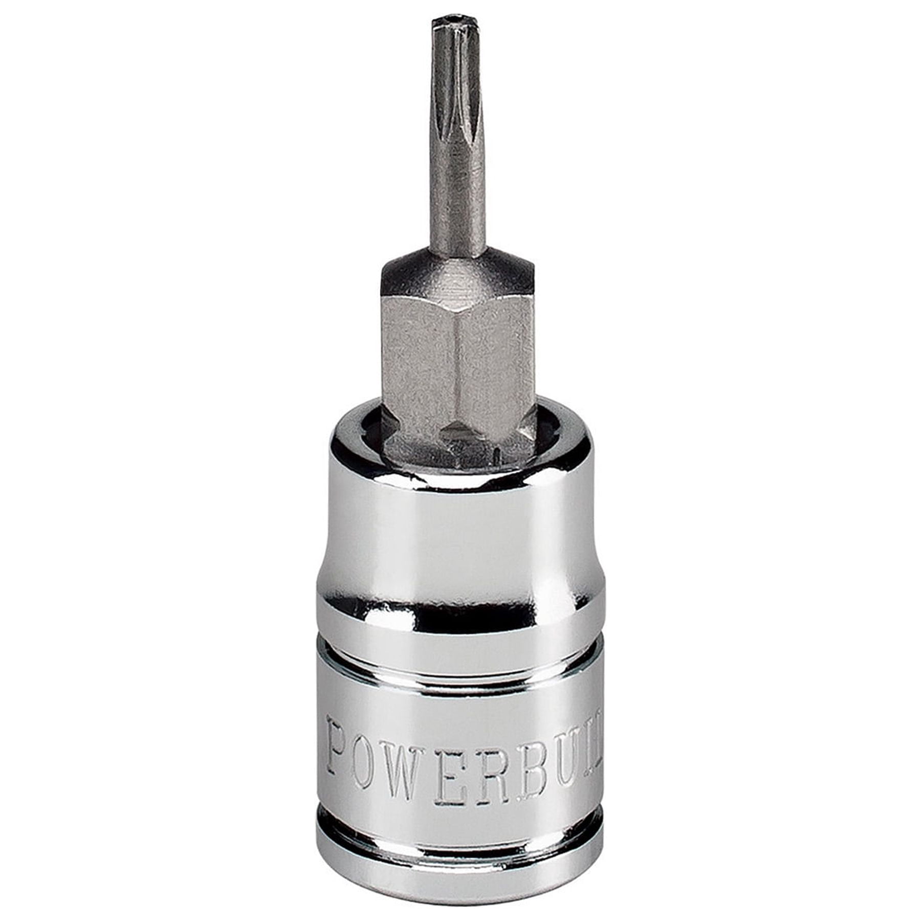 Powerbuilt 1/4 Inch Drive T-8 Tamper Proof Torx Bit Socket - 648453 - Walmart.com