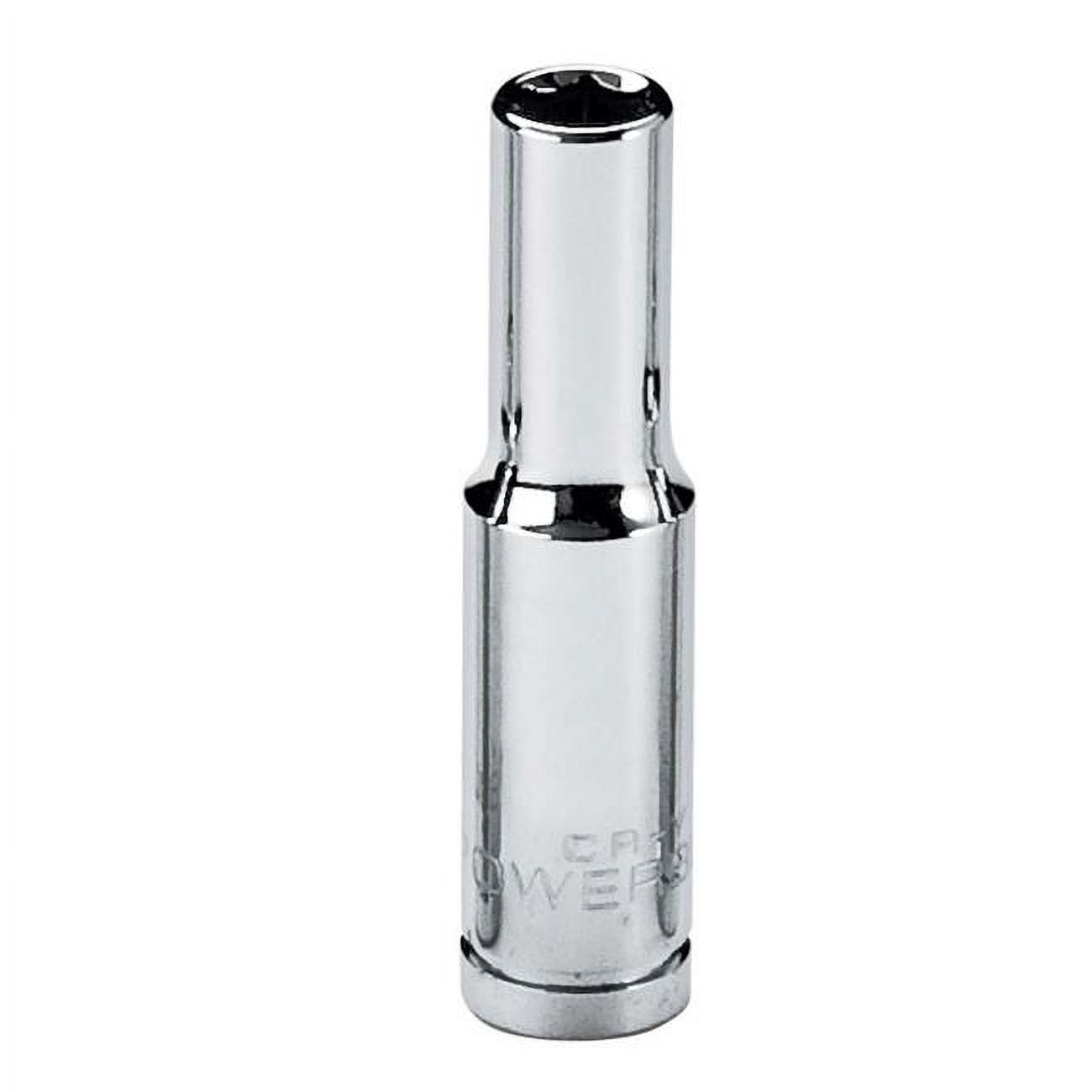 Powerbuilt- 1/4in Drive 6 Pt. Metric Deep Socket 6 mm - - Walmart.com