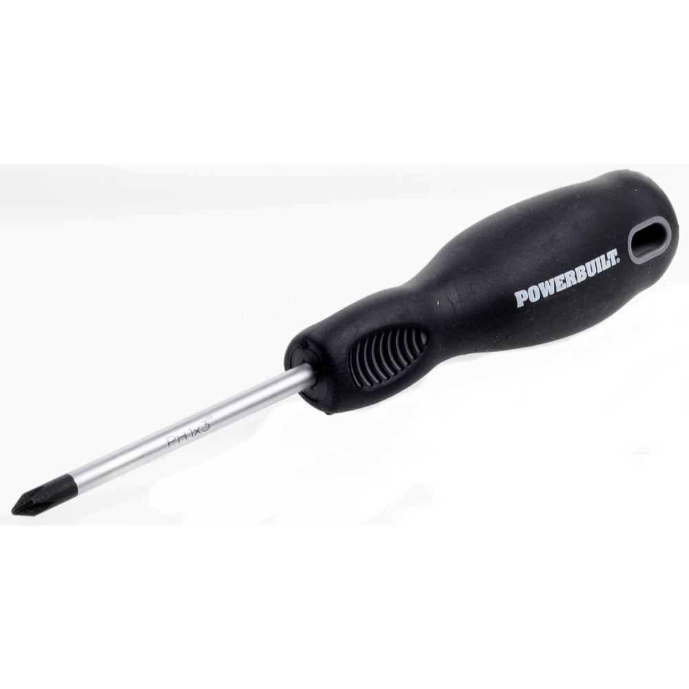 Powerbuilt #1 X 3" PHILLIPS SCREWDRIVER (INJ HNDL) - 646140 - Walmart.com