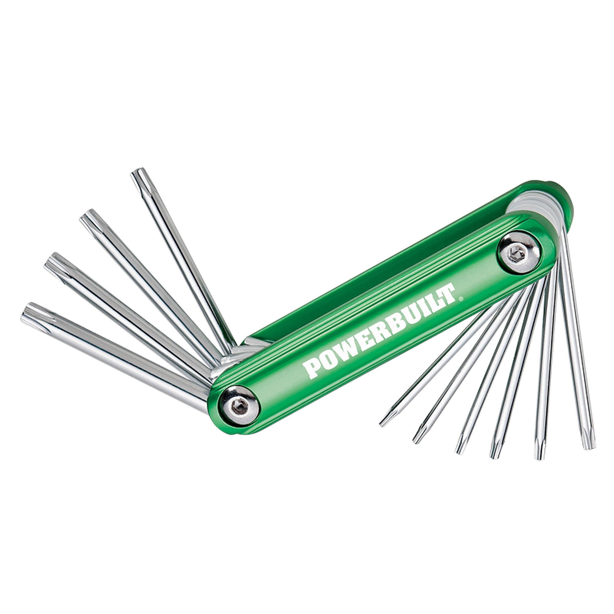 Powerbuilt 10 Piece Folding Star Key Wrench Set - 940954 - Walmart.com