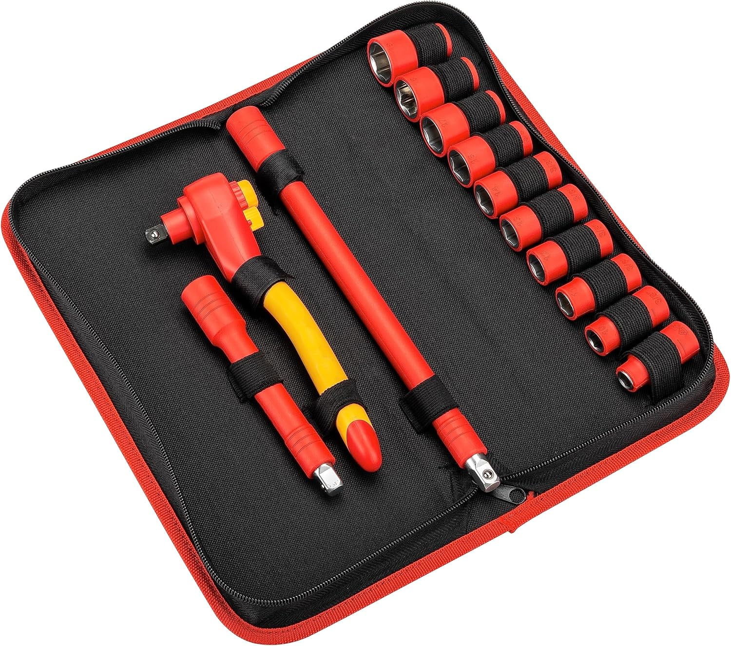 Powerbuilt 13-Piece VDE Tool Set, Insulated Ratchet, Sockets ...