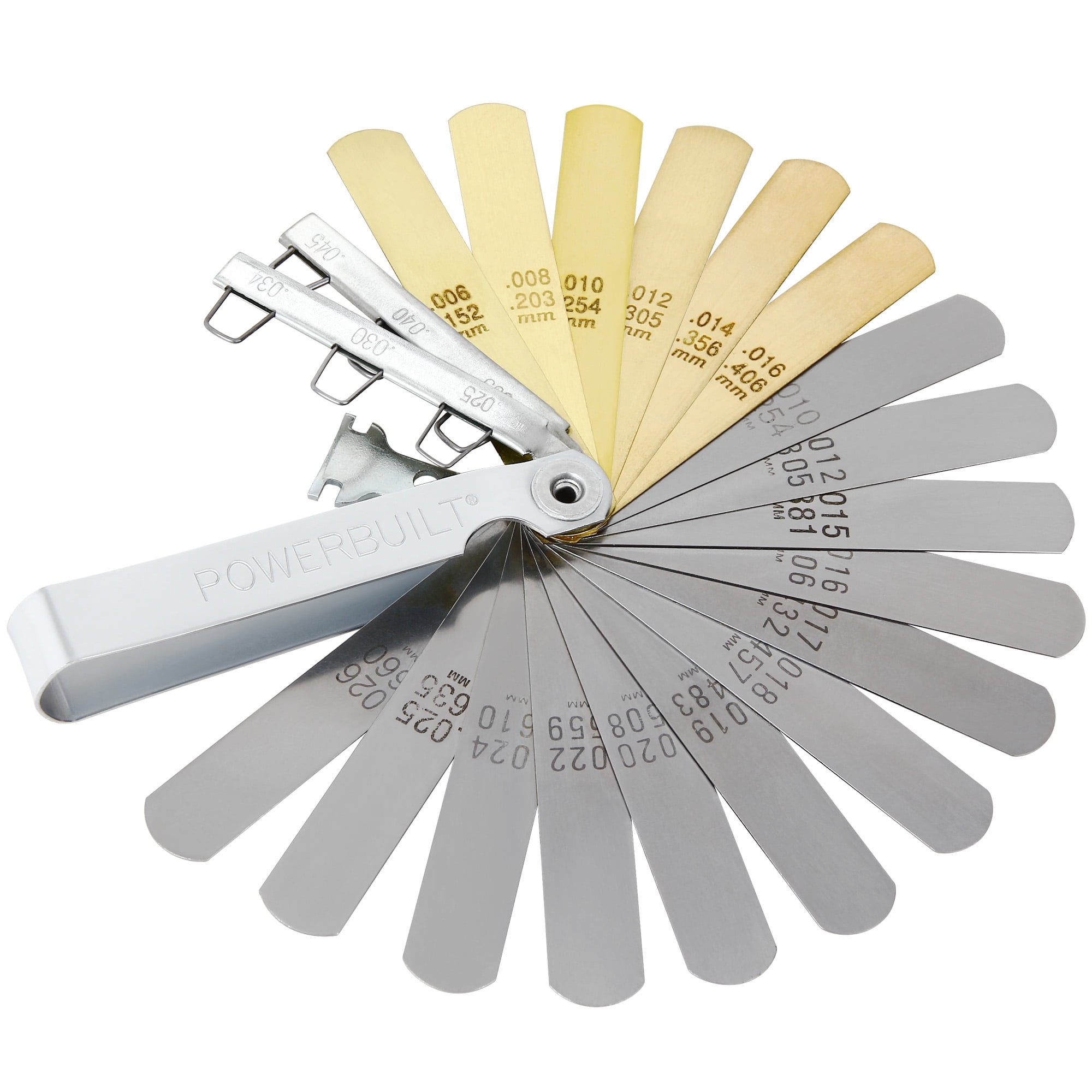 Powerbuilt 24-Blade Combo Tune-Up Gauge - 648518 - Walmart.com