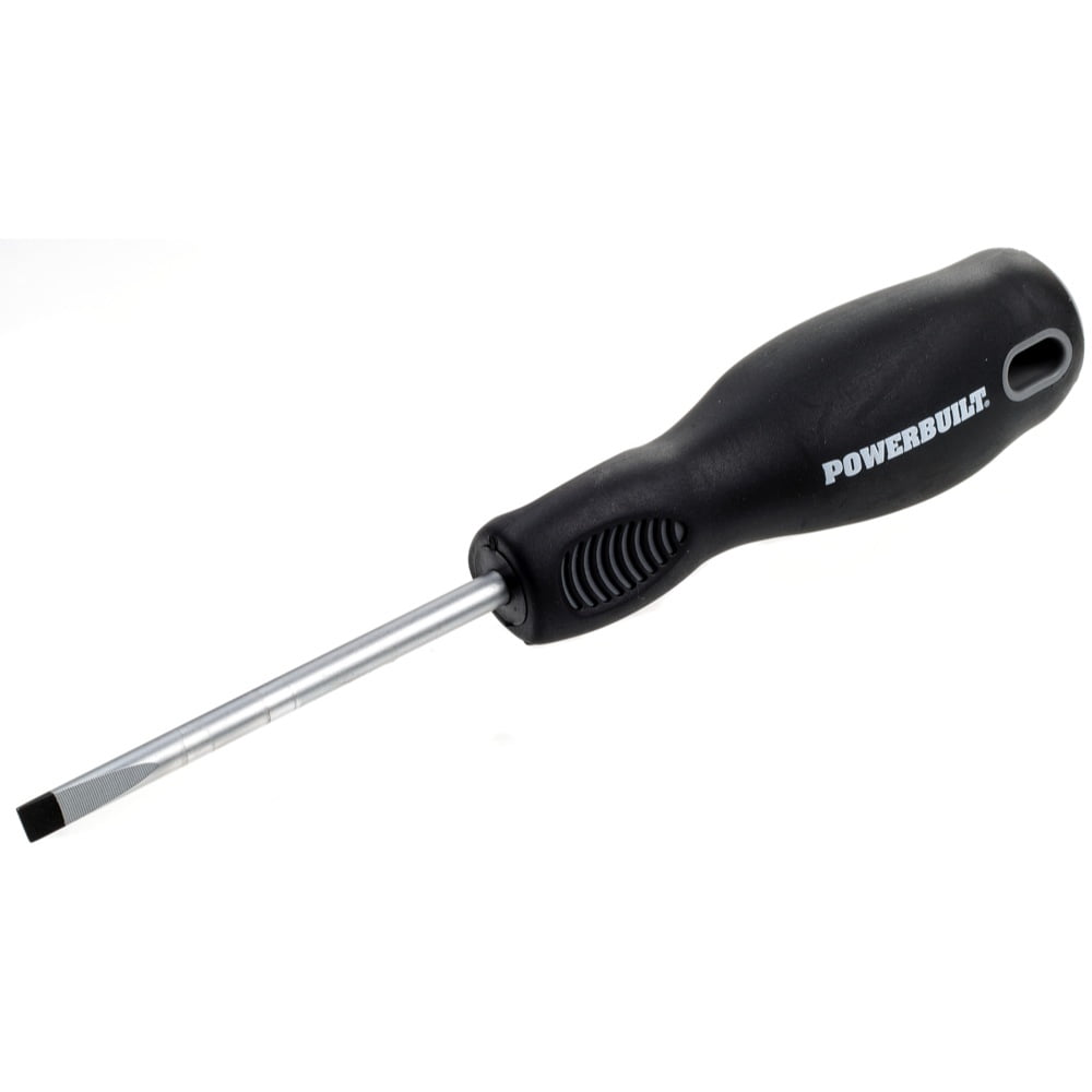 Powerbuilt 3/16 Inch x 3 Inch Slotted Screwdriver with Injection Handle ...
