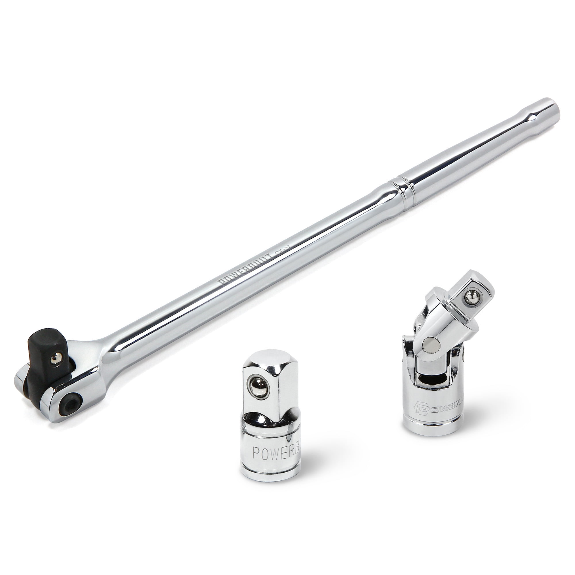 Powerbuilt 3/8 Inch Drive Breaker Bar Set - 641511 - Walmart.com
