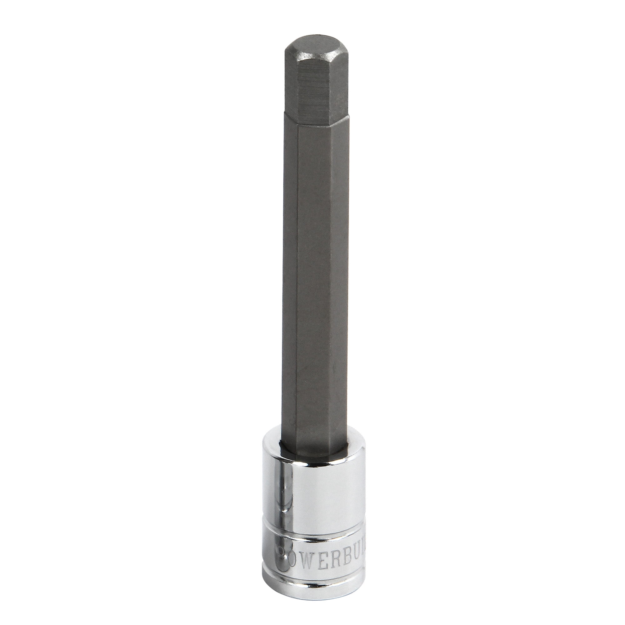 Powerbuilt 3/8 in. Drive X 3/8 in. Extra Long Hex Bit Socket, 4 in ...