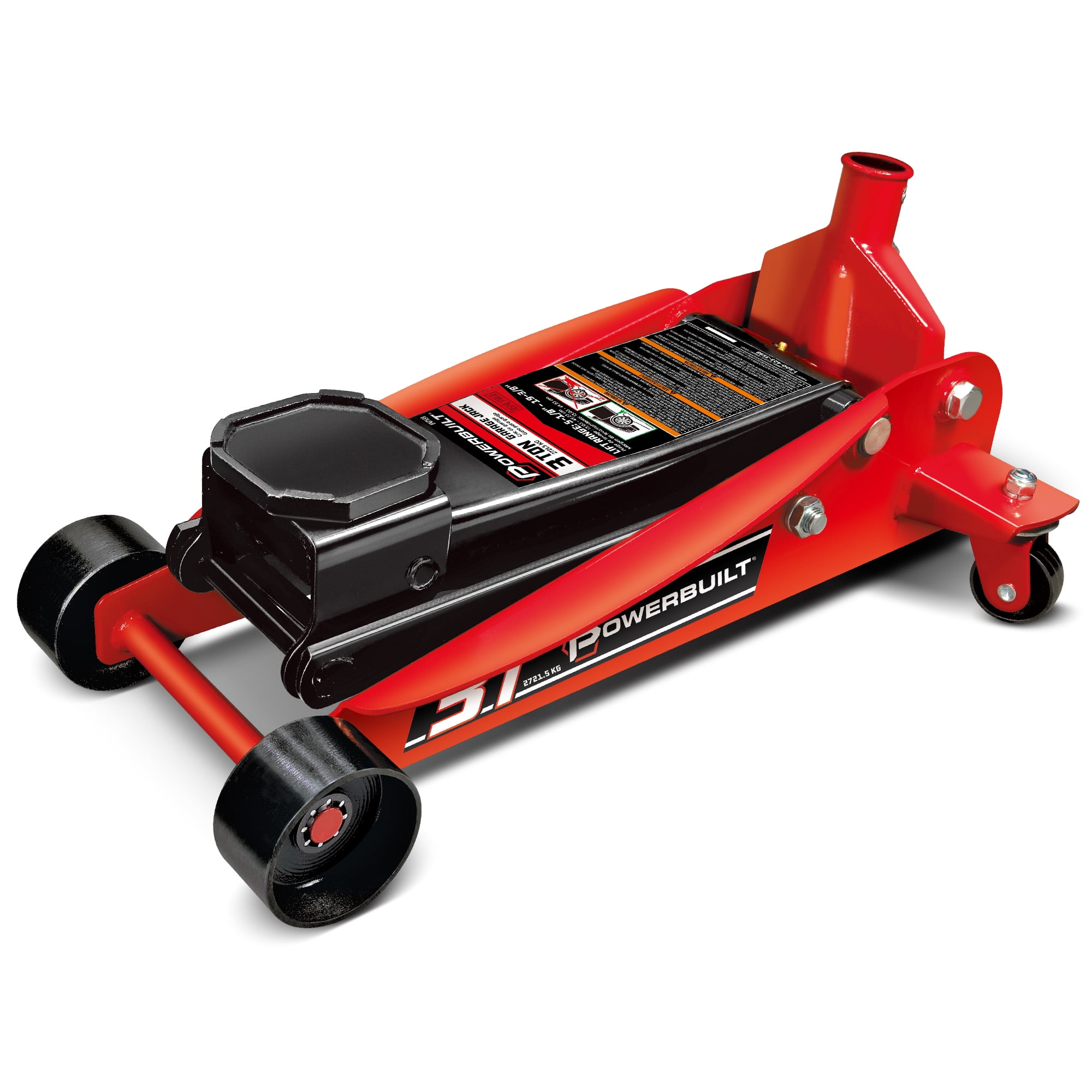 Powerbuilt 3 Ton Heavy Duty Floor Jack, Garage Hydraulic Jack, 647593 ...