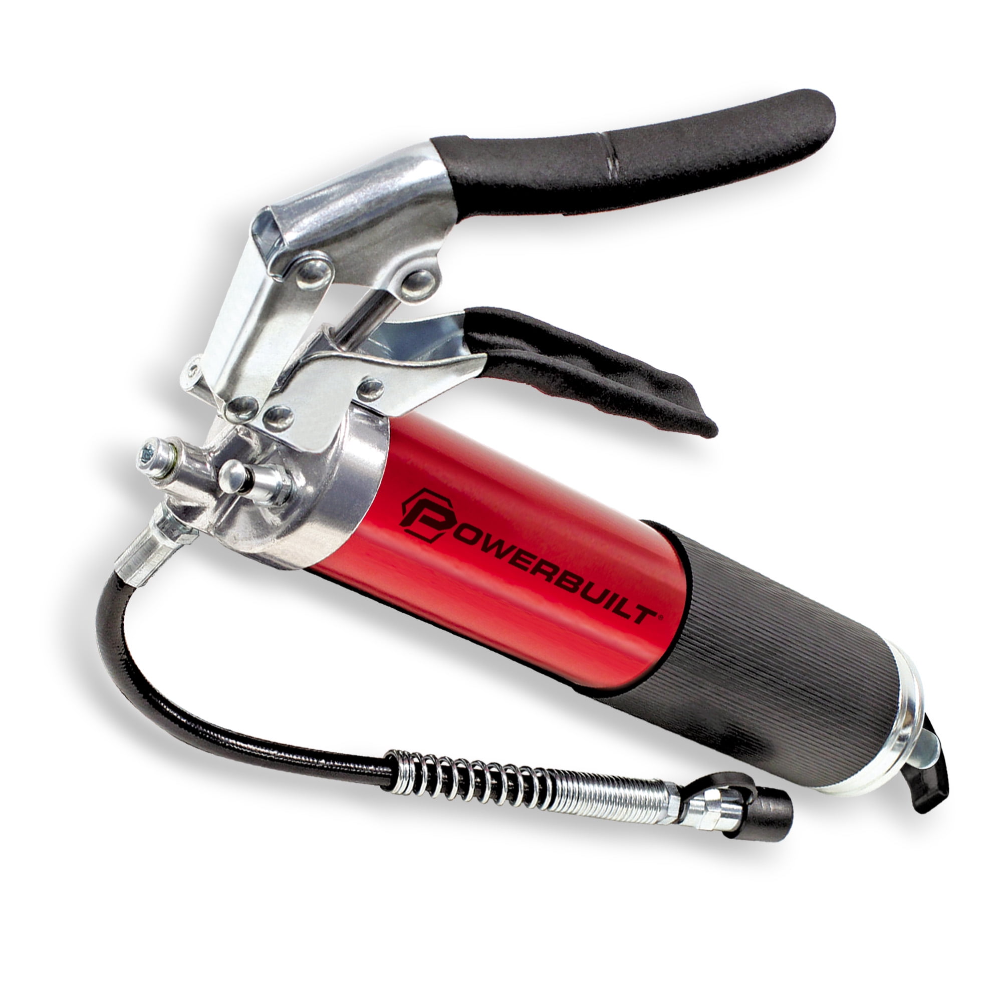 Powerbuilt 4,500 PSI Anodized Pistol Grip Heavy Duty Grease Gun ...