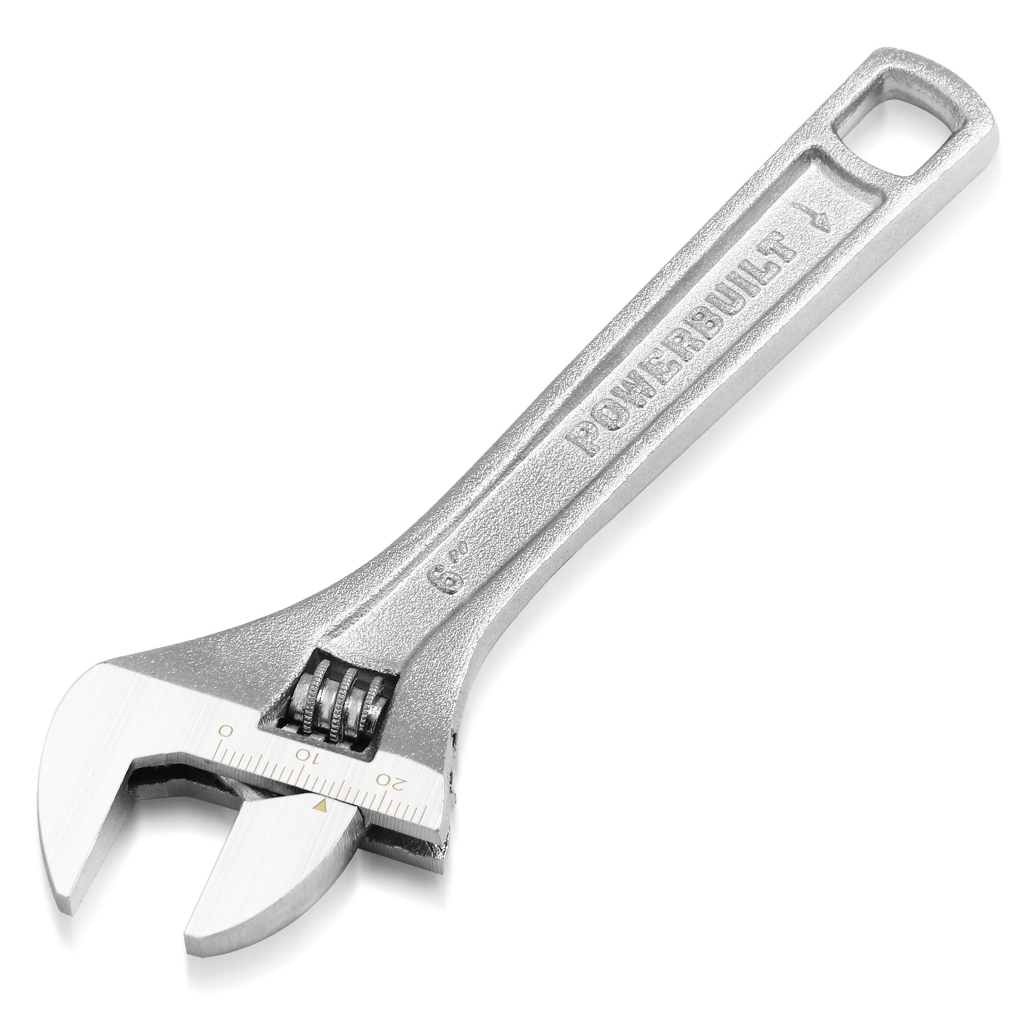Powerbuilt 6 Inch Wide Jaw Adjustable Wrench - 644040 - Walmart.com