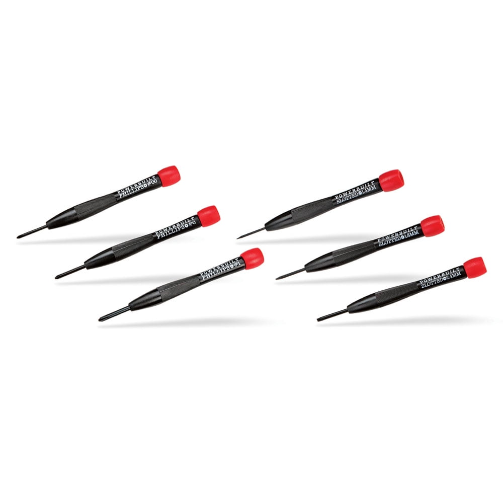 Powerbuilt 6 Piece Precision Screwdriver Set - 646507 - Walmart.com