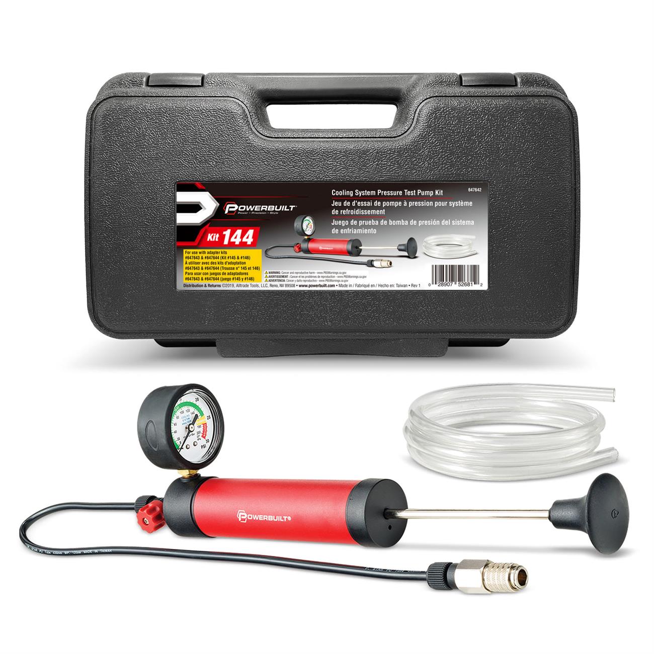 Powerbuilt 647643 Cooling System Pressure-Testing Pump Kit - Walmart.com