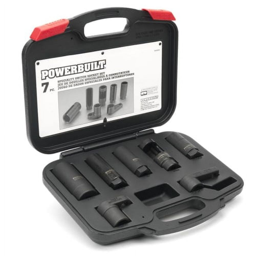 Powerbuilt 7 Pc. Specialty Switch Socket Set, Oxygen Sensor Socket ...