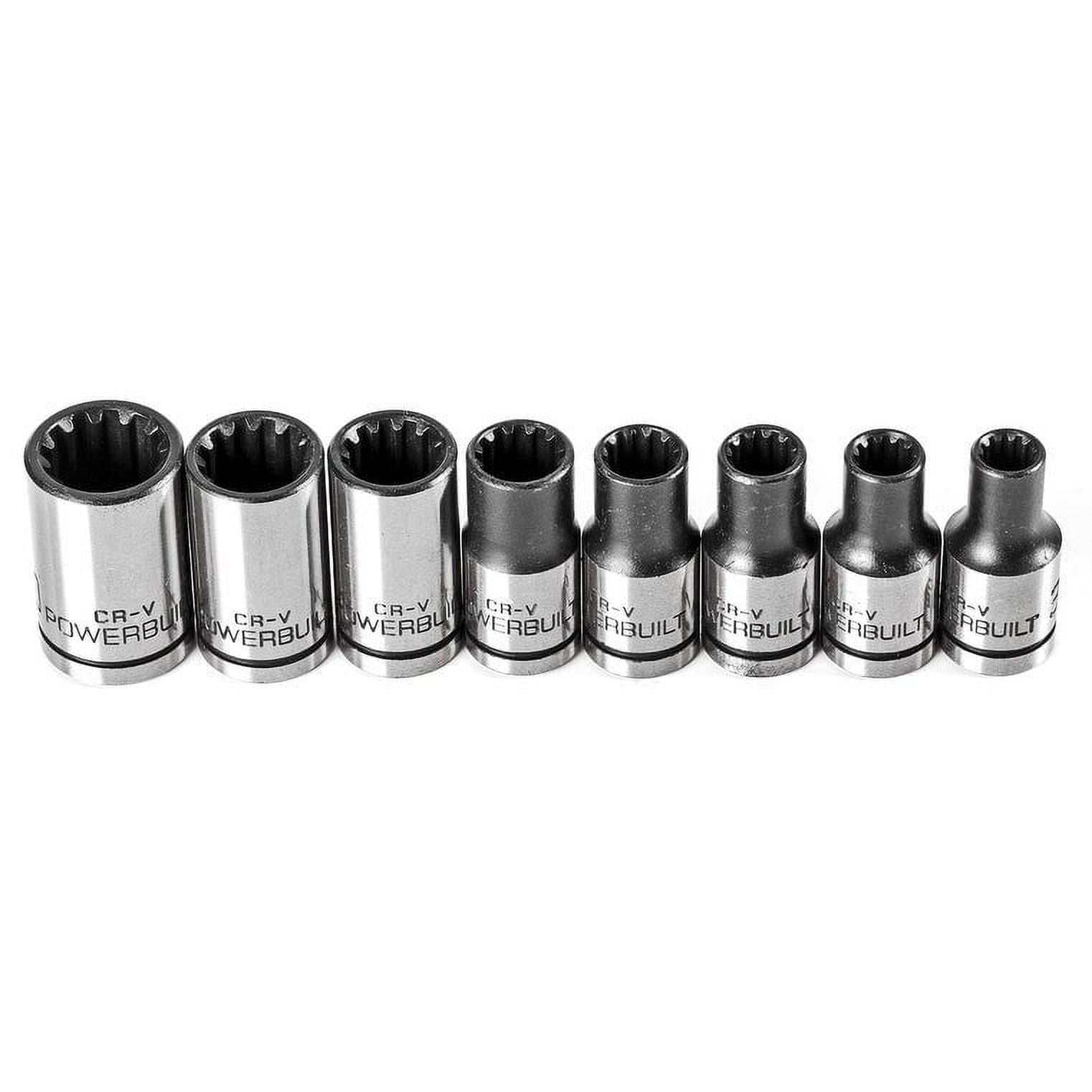 Powerbuilt 8 Piece 1/4 Inch Drive Universal Socket Set with Tray - 642053 - Walmart.com