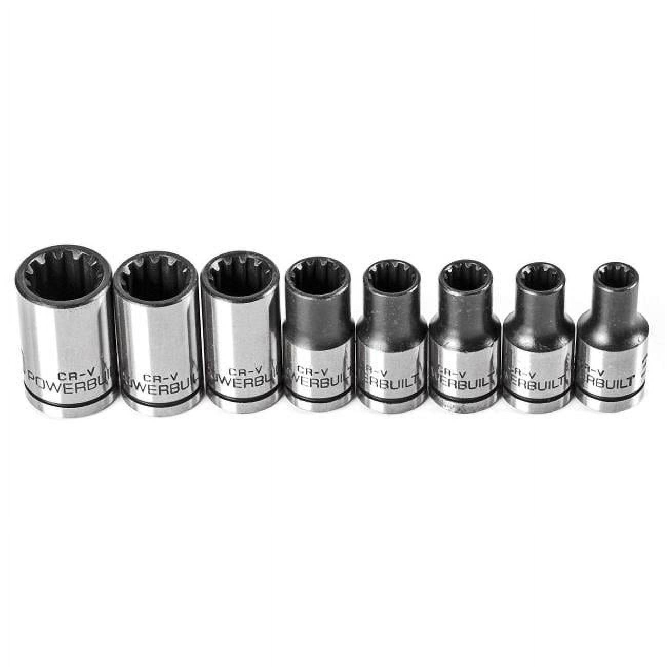 Powerbuilt 8 Piece 1/4 Inch Drive Universal Socket Set with Tray ...
