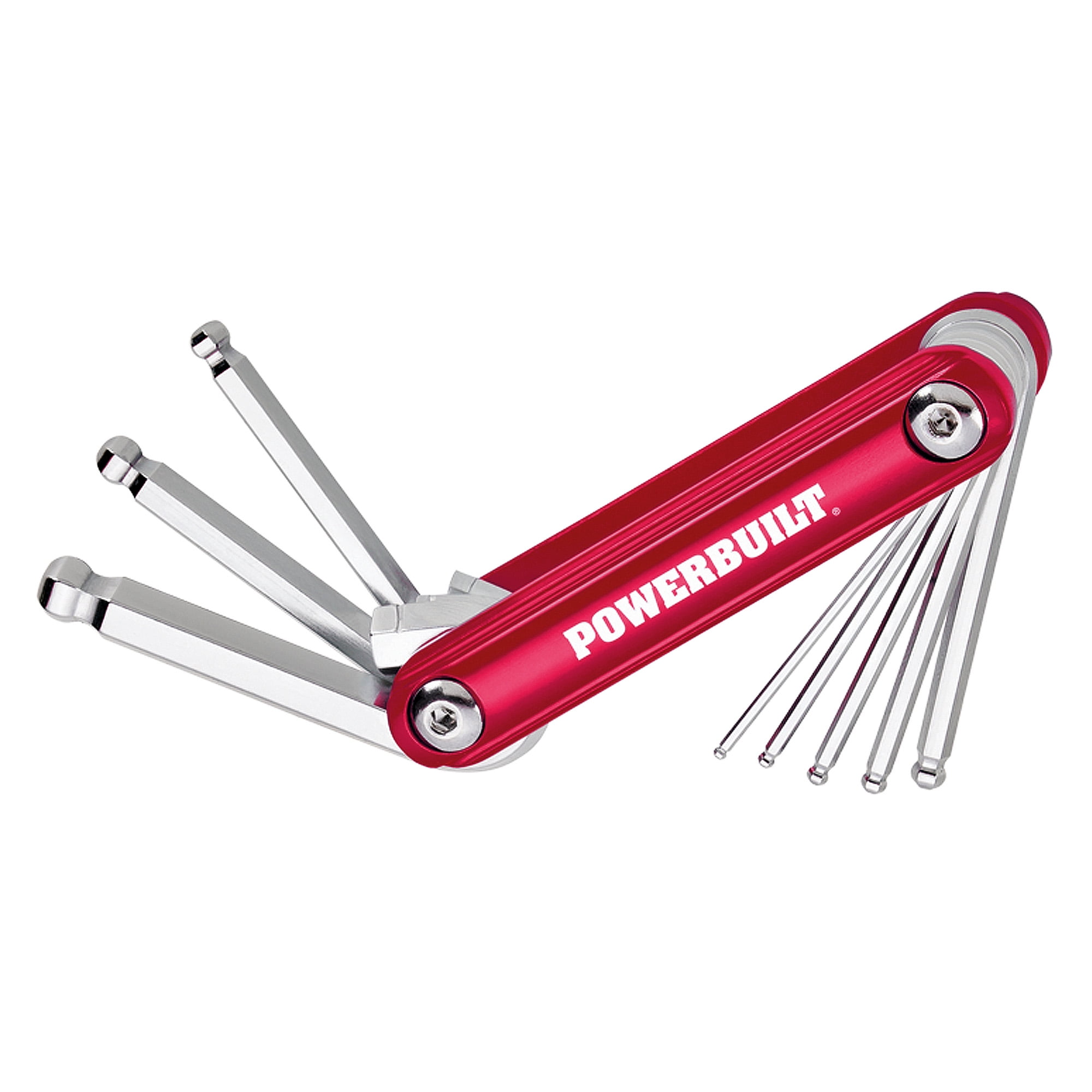 Powerbuilt 8 Piece Ball End Type Metric Folding Hex Key Set - 940784 ...