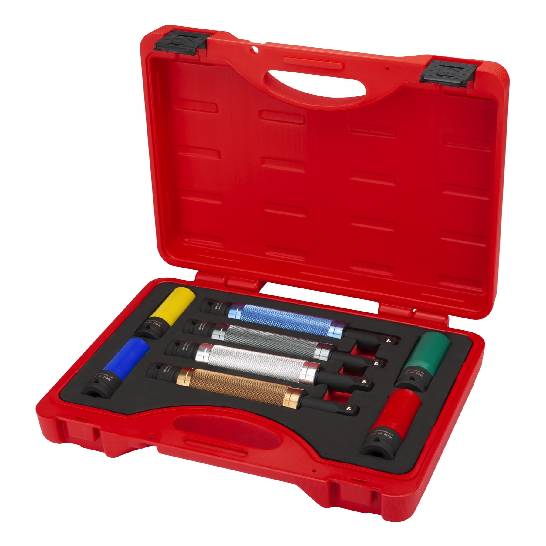 Powerbuilt 8 Piece Torque-Limiting Extension Bar and Lug Nut Socket Set ...