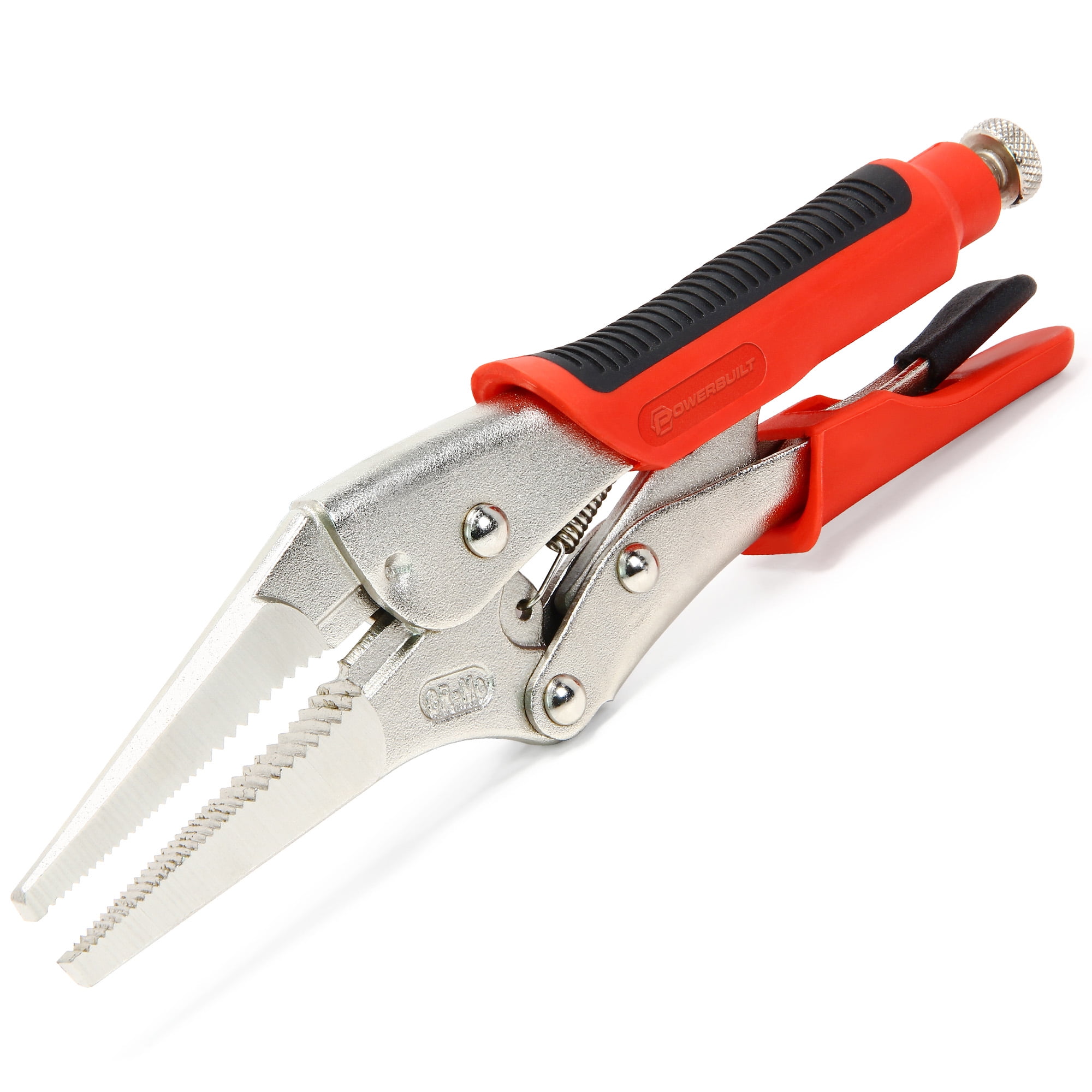 Powerbuilt 9 Inch Long Nose Locking Pliers - 646541 - Walmart.com