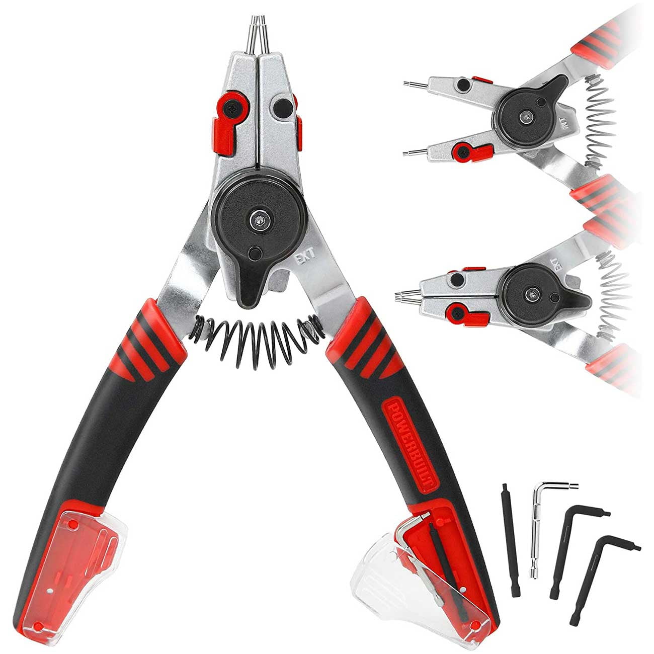 Powerbuilt Combination Switch Internal/External Snap Ring Pliers ...