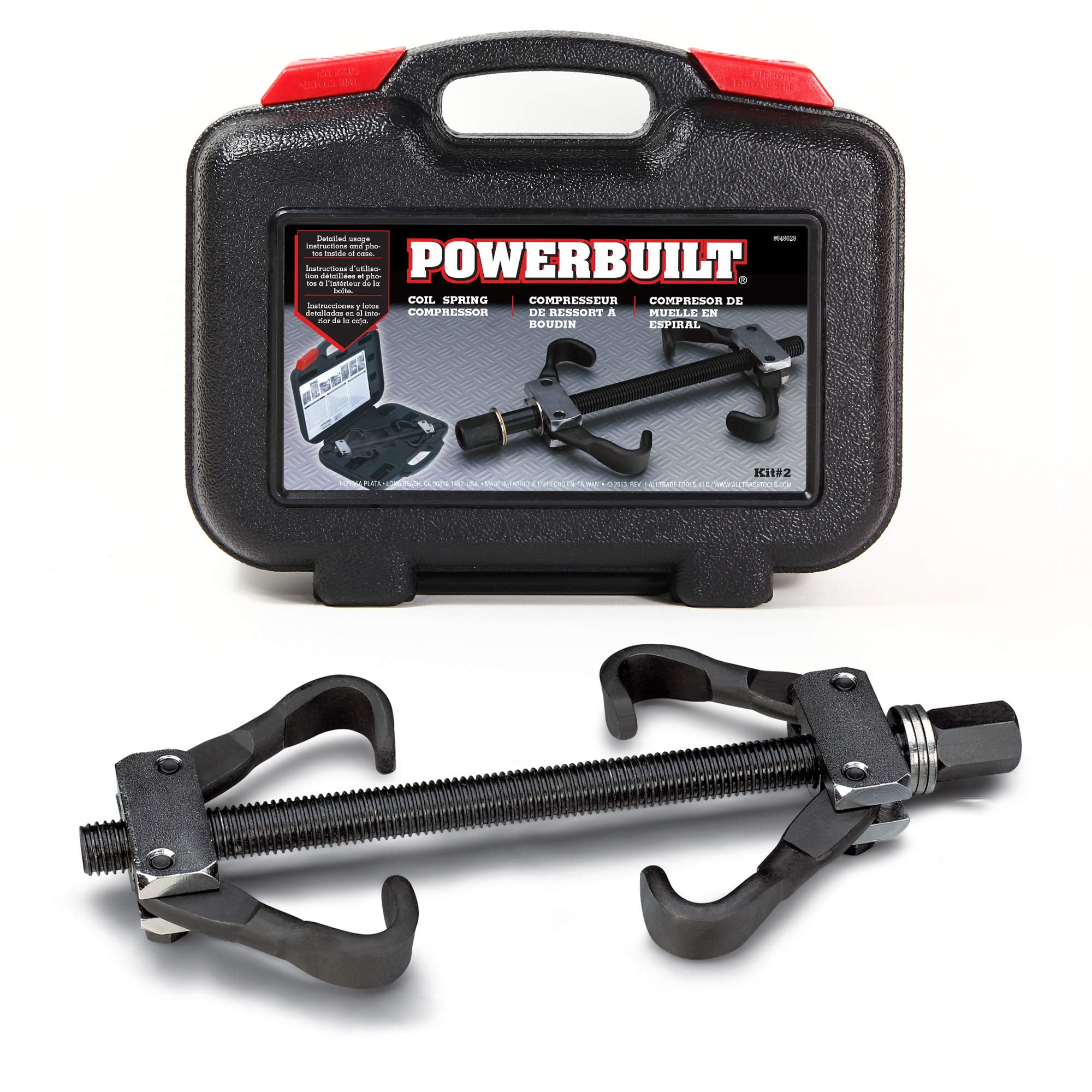 Powerbuilt Strut Coil Spring Compressor Tool Kit, Compress, Remove and ...