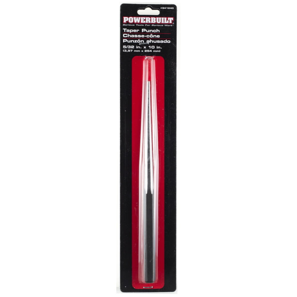 Powerbuilt Taper Punch - 5/32" X 1/2" X 1 - 941240 - Walmart.com