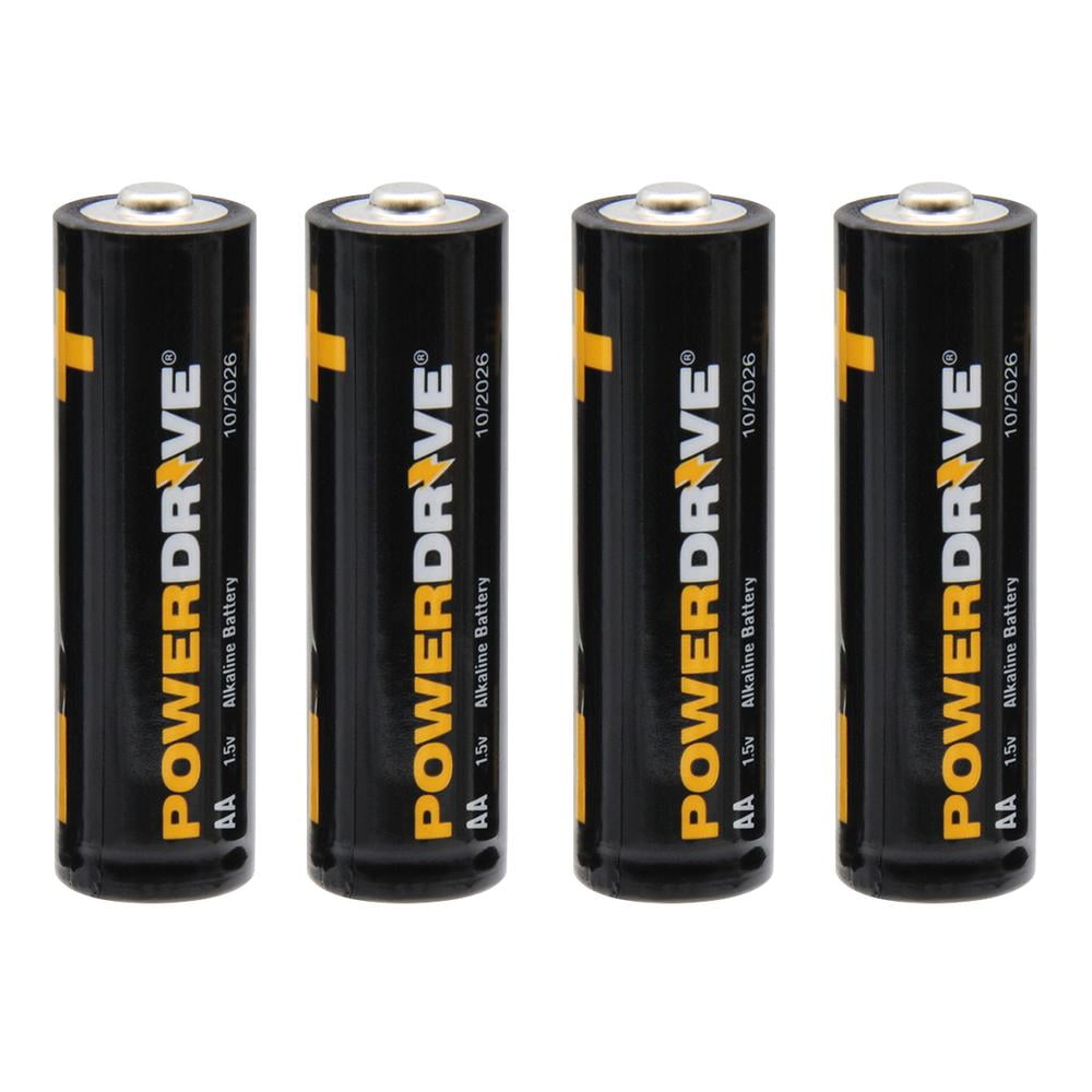 PowerDrive AA Alkaline Battery 4-Pack - Walmart.com