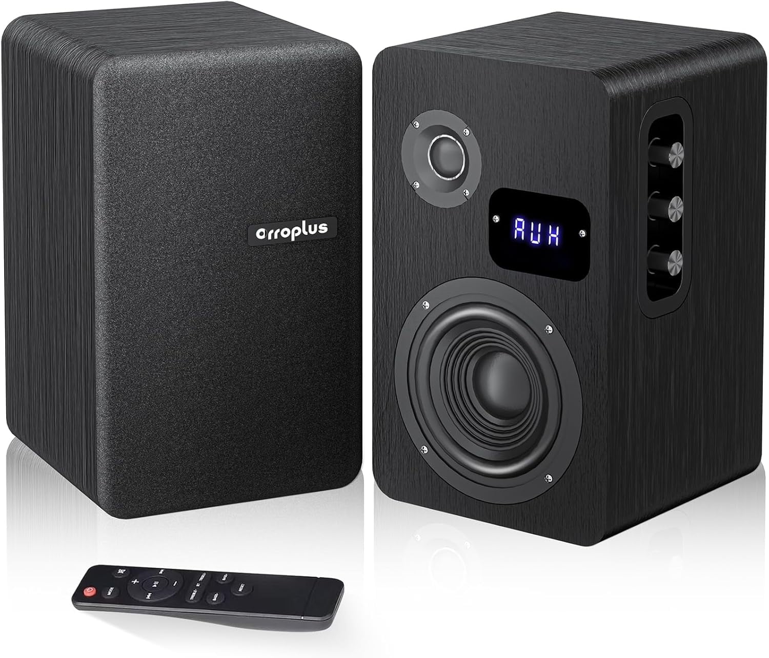 Powered Bookshelf Speakers Pair, 70W Surround Sound Home Stereo ...